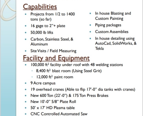 Capabilities – Munich Welding